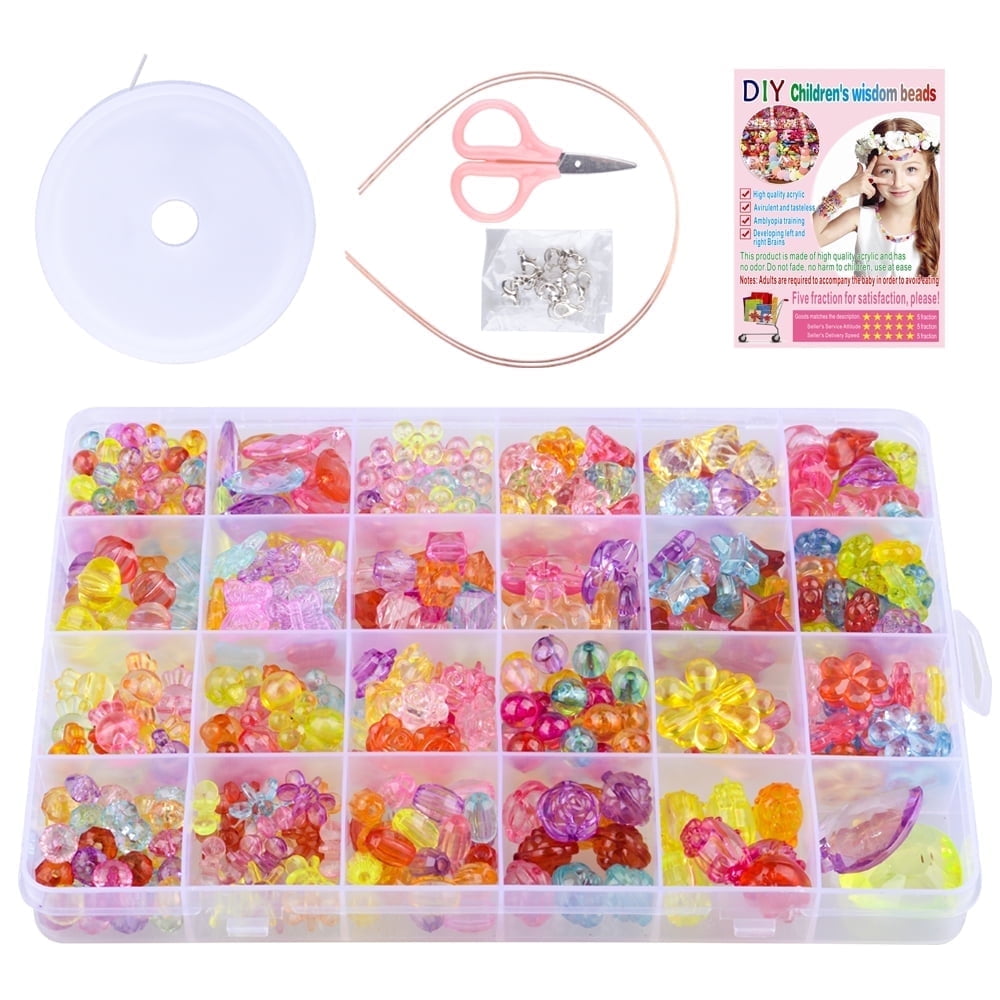 DISEN Jewellery Craft for Girl,Jewelry Making Kit Toy for 3-8 Year Old ...