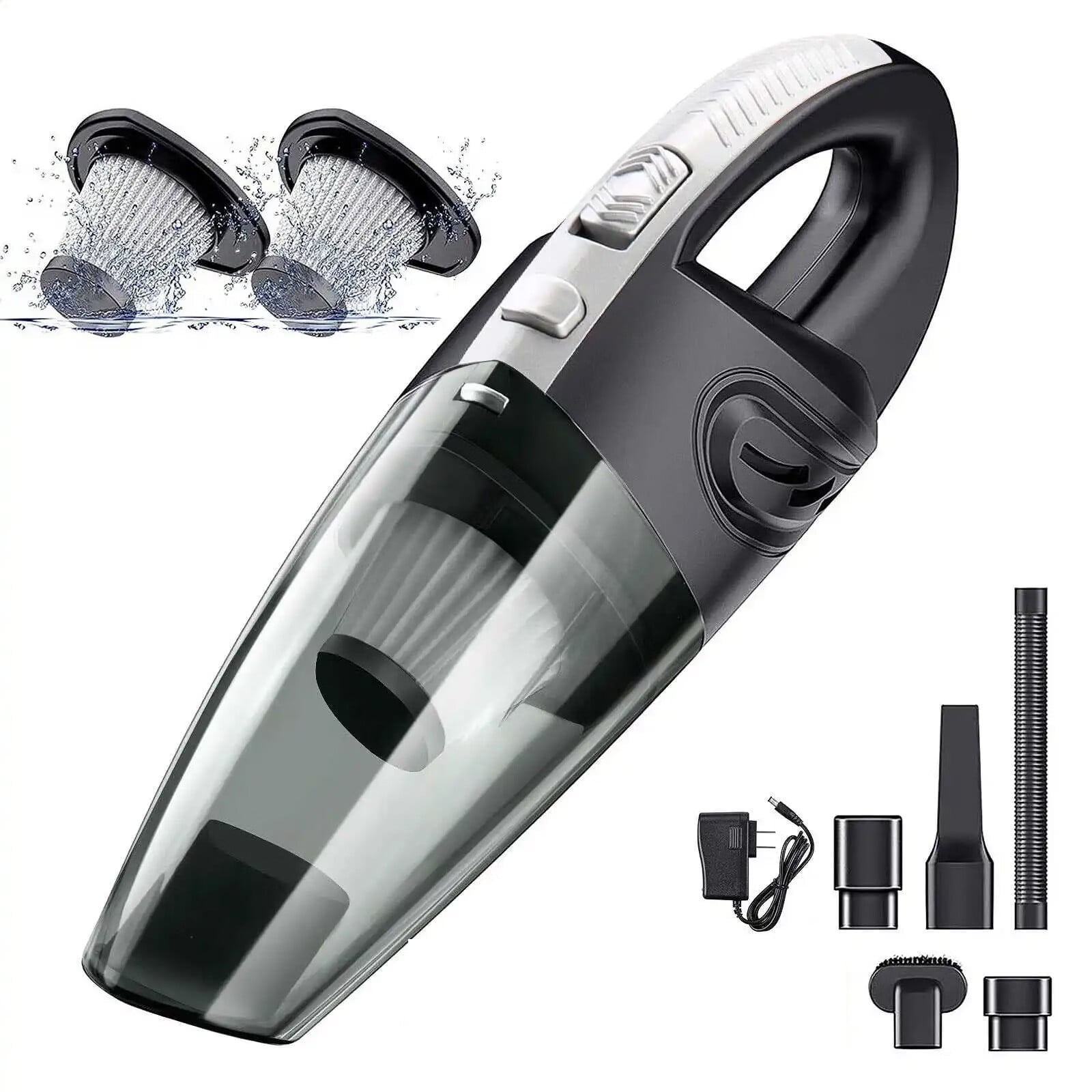 DISEN Portable Car Vacuum Cleaner: High Power Cordless Handheld Vacuum ...