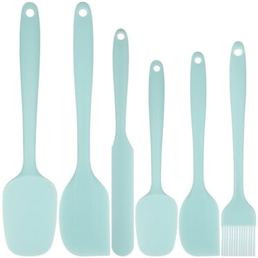 Silicone Spatula Set of 6, Food Grade Rubber Spatulas and Cooking ...