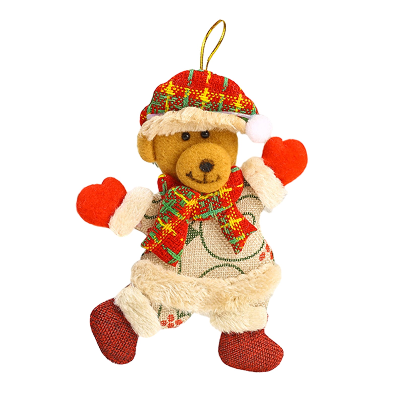 DISHAN Christmas Tree Decor Adorable Christmas Tree Pendant with Lanyard Cartoon Santa Claus ...