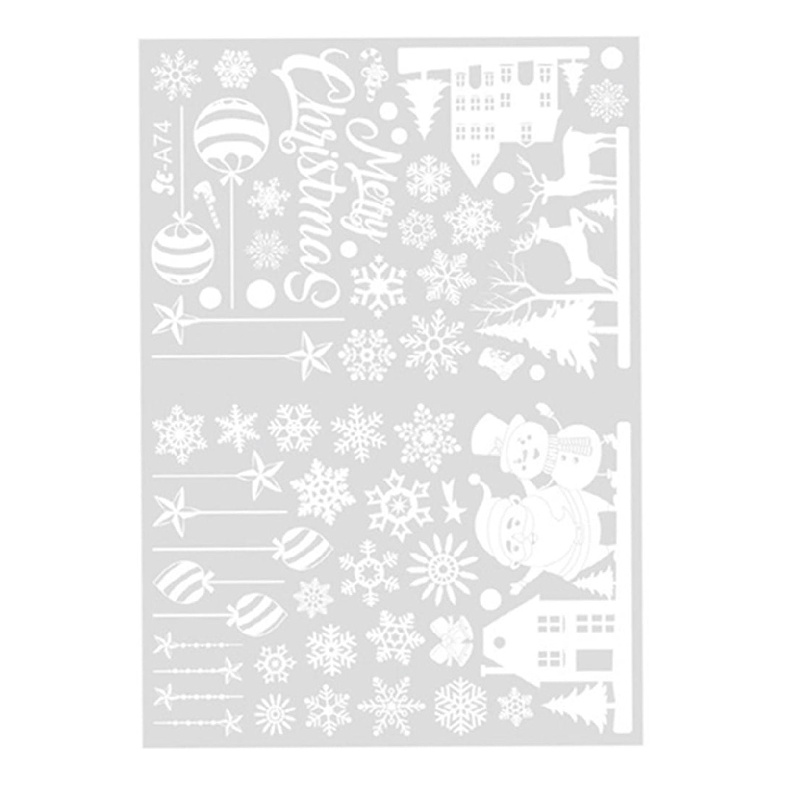 DISHAN Christmas Window Stickers Easy to Install Window Decals 2 Sheets ...