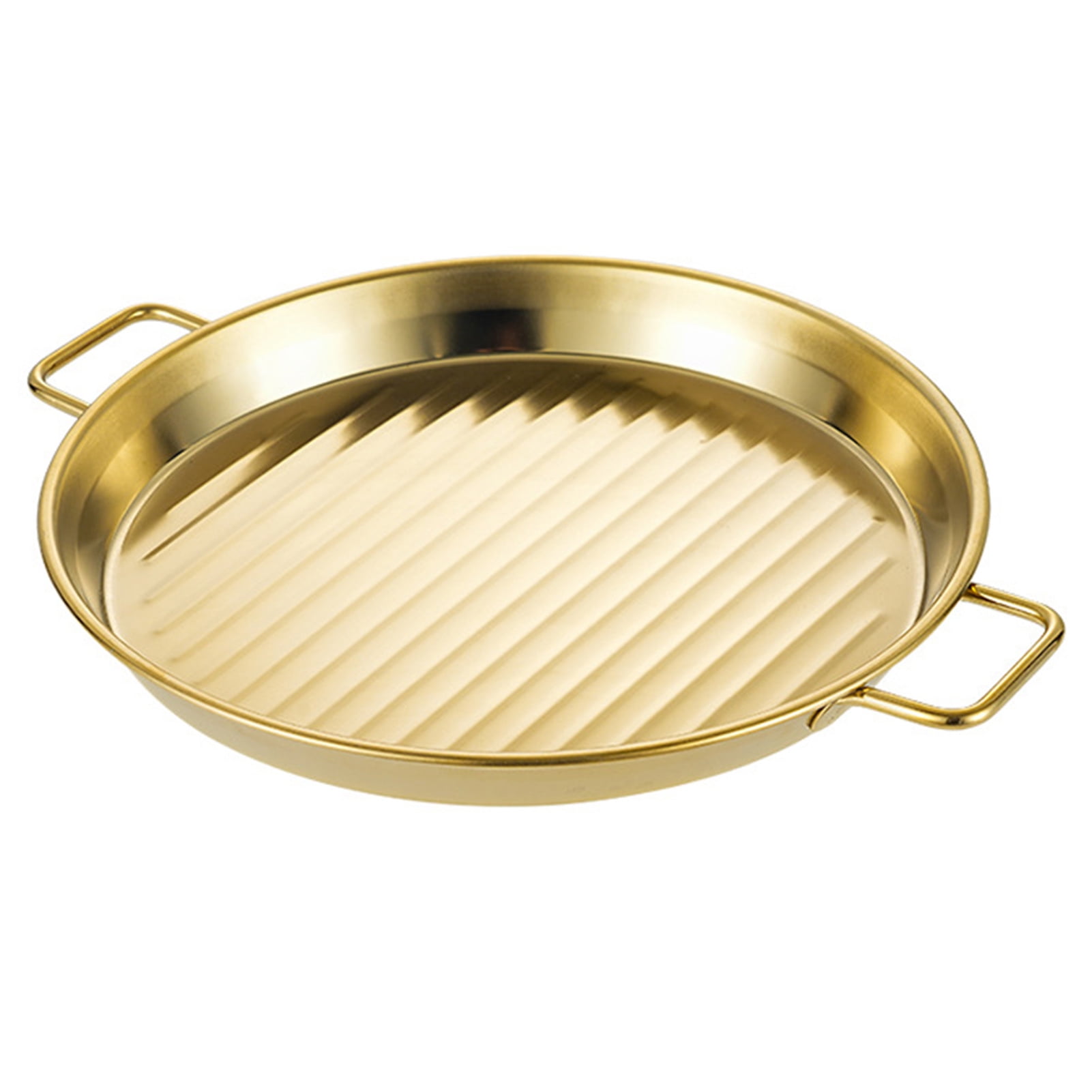 DISHAN High Temperature Resistant Double Handle Pizza Pan: Grooved Design, Easy to Clean ...