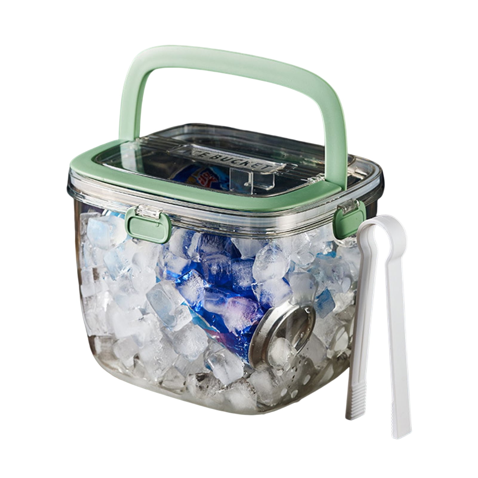 DISHAN Large Capacity Transparent Ice Bucket with Thickened and Great ...