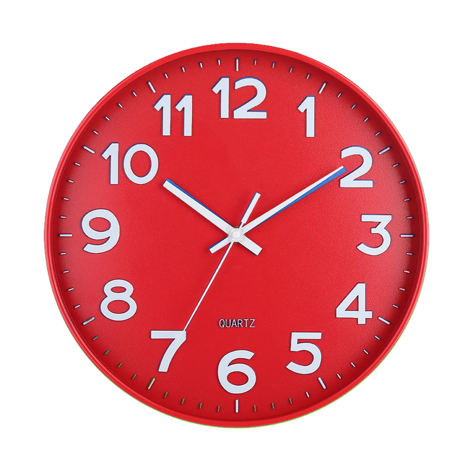 DISHAN Silent Wall Clock Modern 12-inch Wall Clock Easy-to-read Silent ...