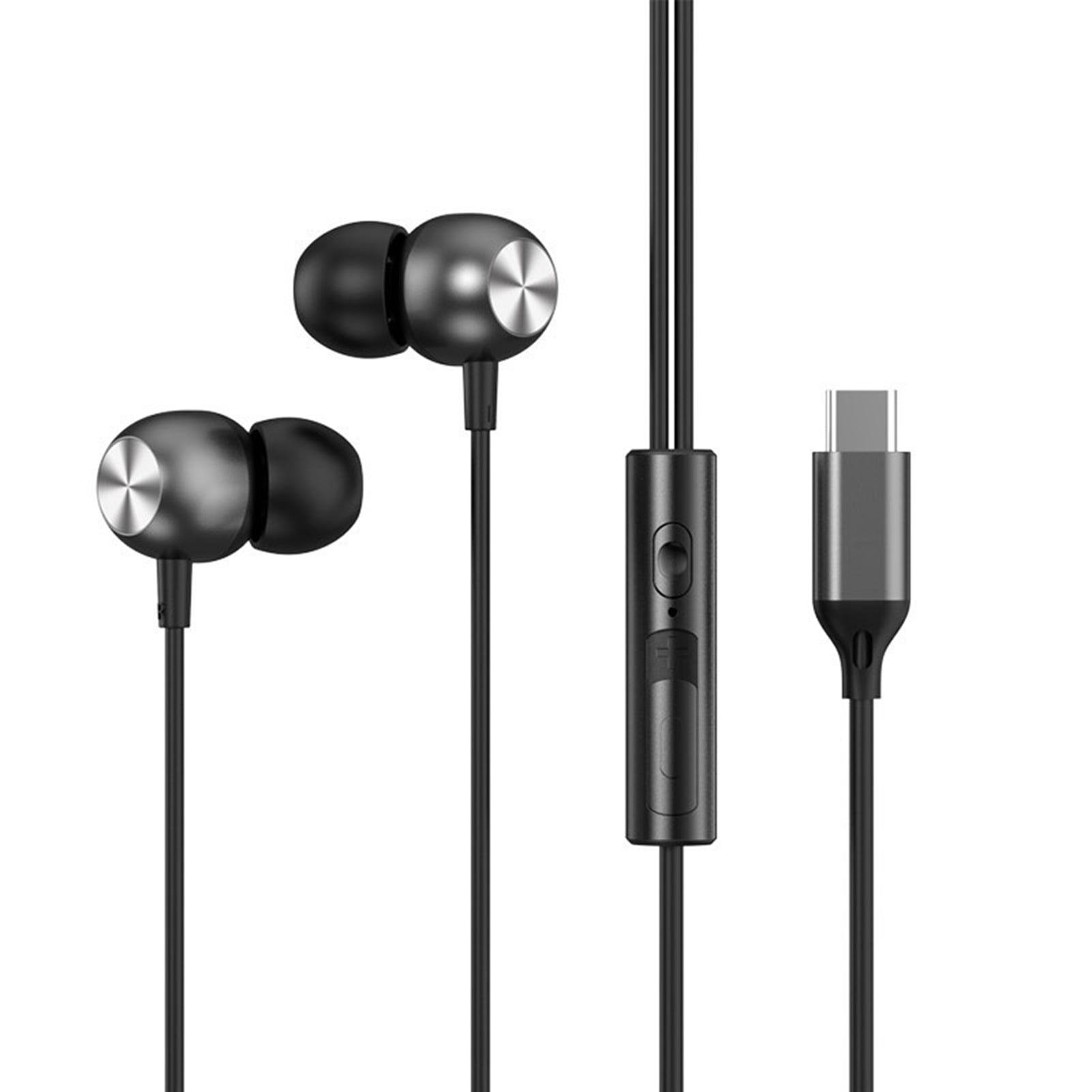 DISHAN Wired Earphone - In-ear Ergonomic Deep Bass, Type-C Line Control ...