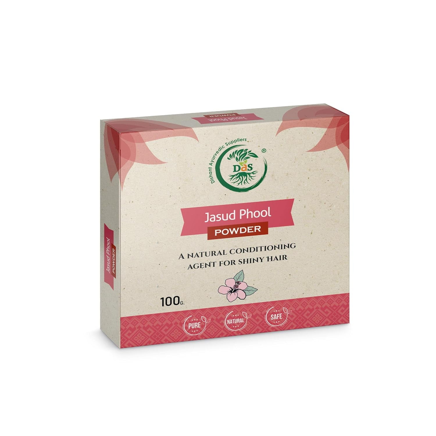 DISHANT Jasud Phool Powder for Improves the Texture of Hair 100gm Pack ...