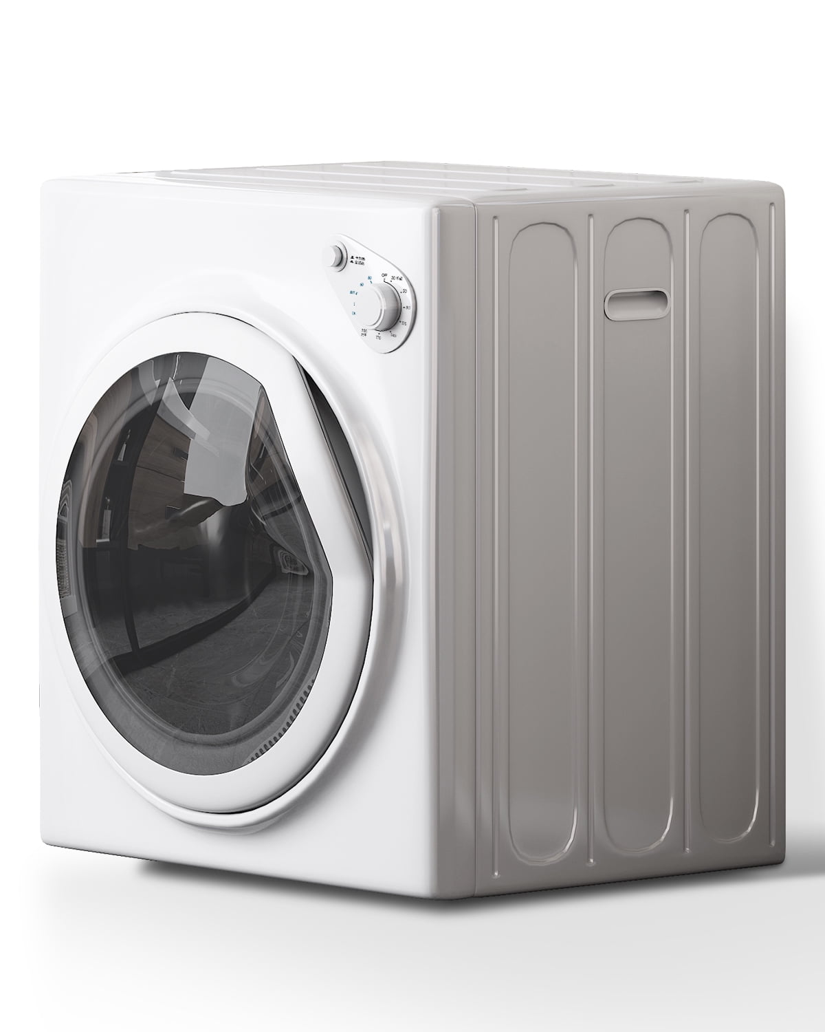 DISHUP 3.5 Cu.Ft Portable Clothes Dryer, 13 lbs Compact Dryer with ...