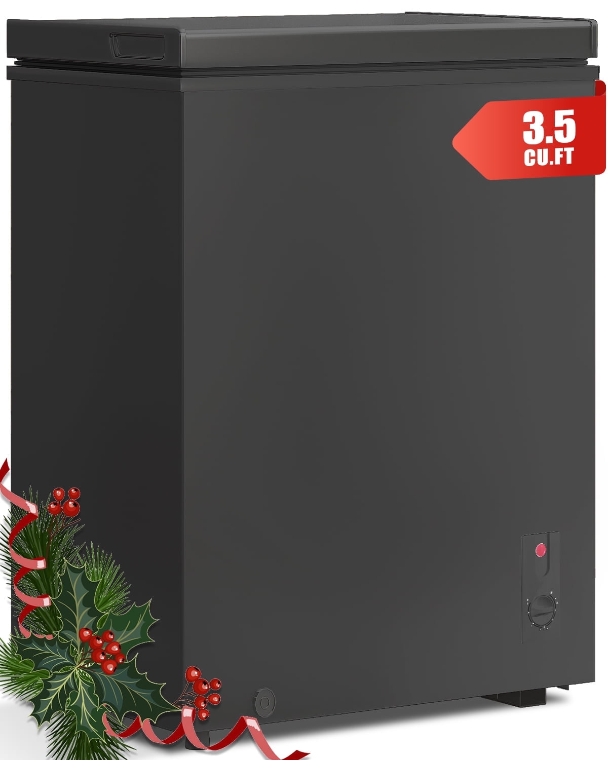 DISHUP 3.5 Cu.Ft Chest Freezer, Small Deep Freezer with Removable ...