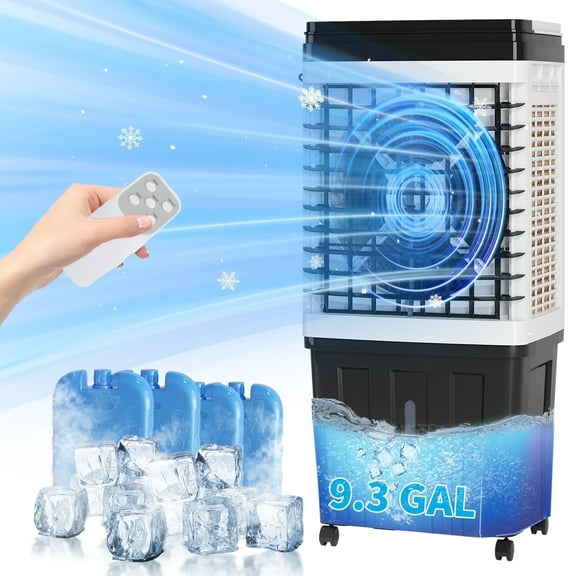 PHIGZNT Portable Air Conditioners, 3 Wind Speeds & 7 LED Lights ...