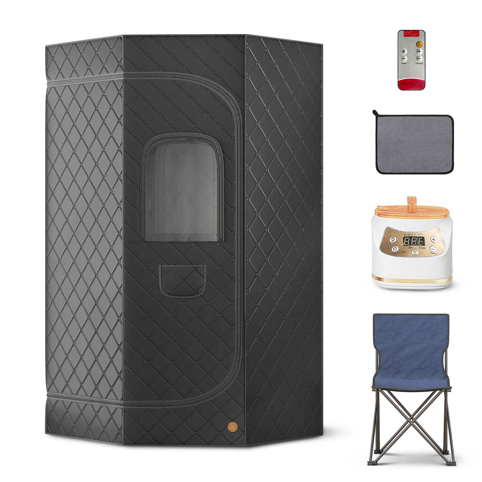 DISHUP Portable Steam Sauna, Personal Sauna Tent for Home, Sauna Box ...