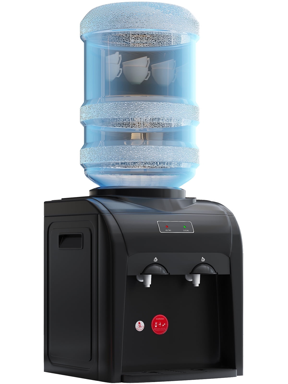 DISHUP Top Load Water Dispenser,Countertop Water Machine,Hot/Cold Temperature, 3 or 5 Gallon ...