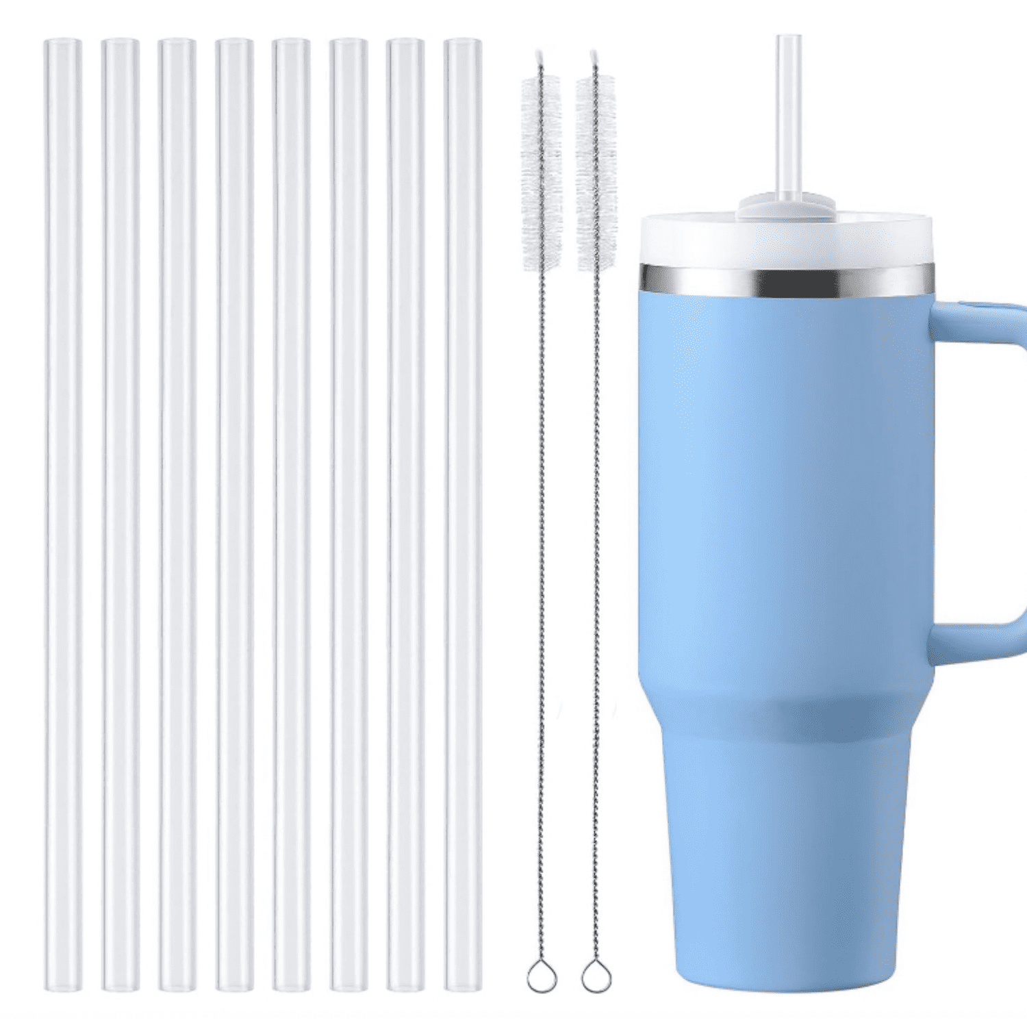 [DISHWASHER SAFE] Replacement Straws for 40 oz 30 oz Cup Tumbler, 8 ...