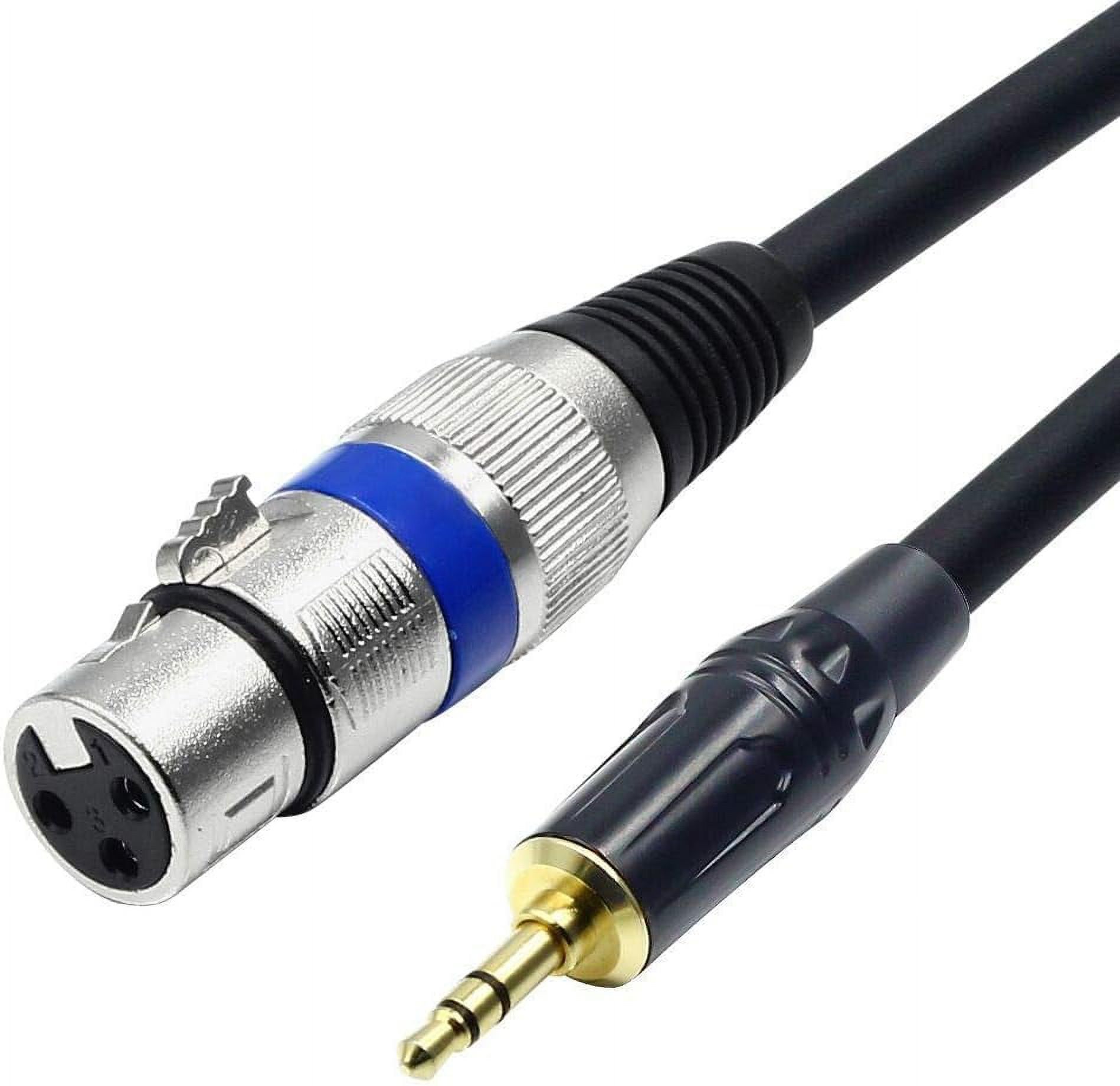 DISINO XLR to 3.5mm (1/8 inch) Stereo rophone Cable for Camcorders ...