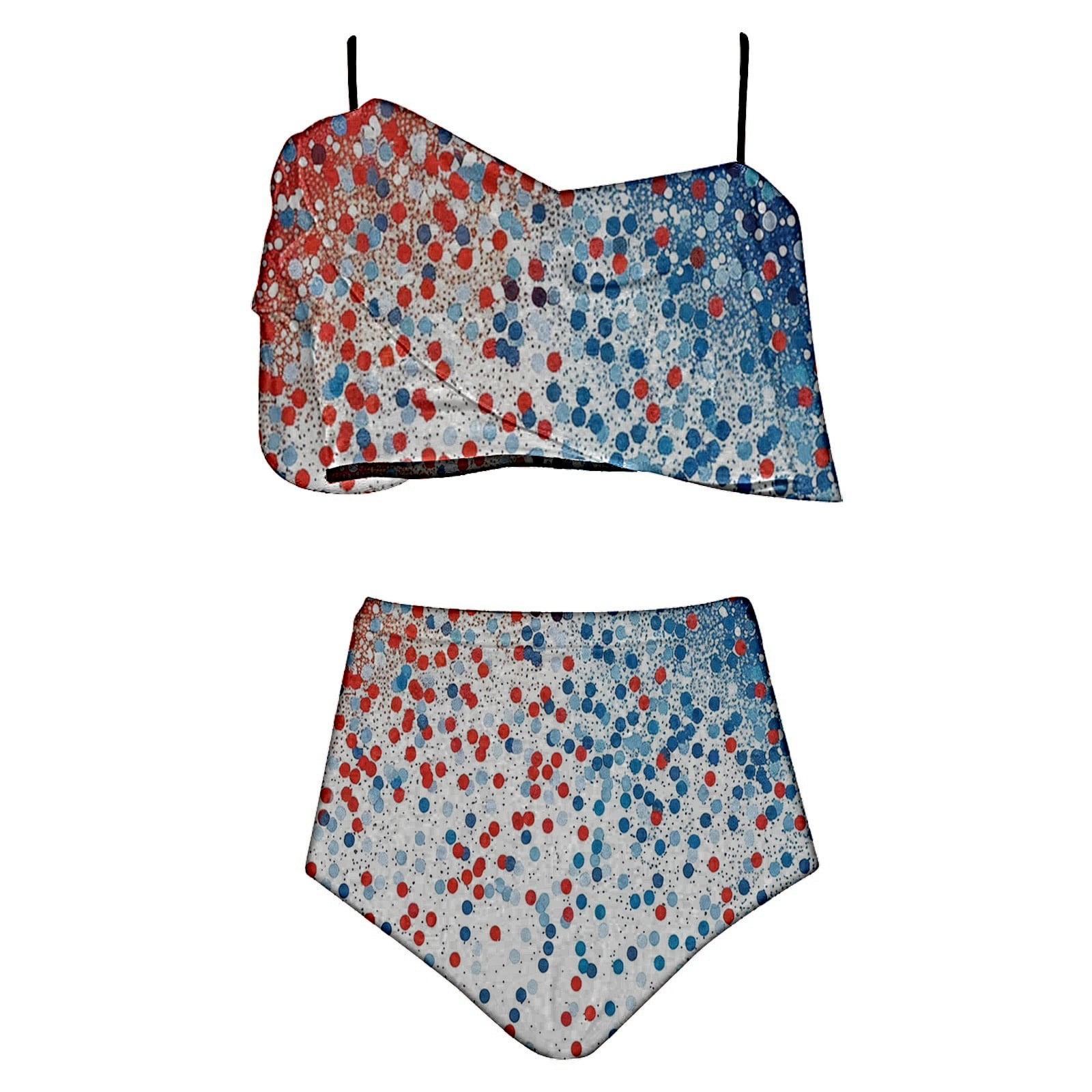 DISKEBUISS Swimsuits for Women Summer Ruffle Slim High Cut Bikinis for ...