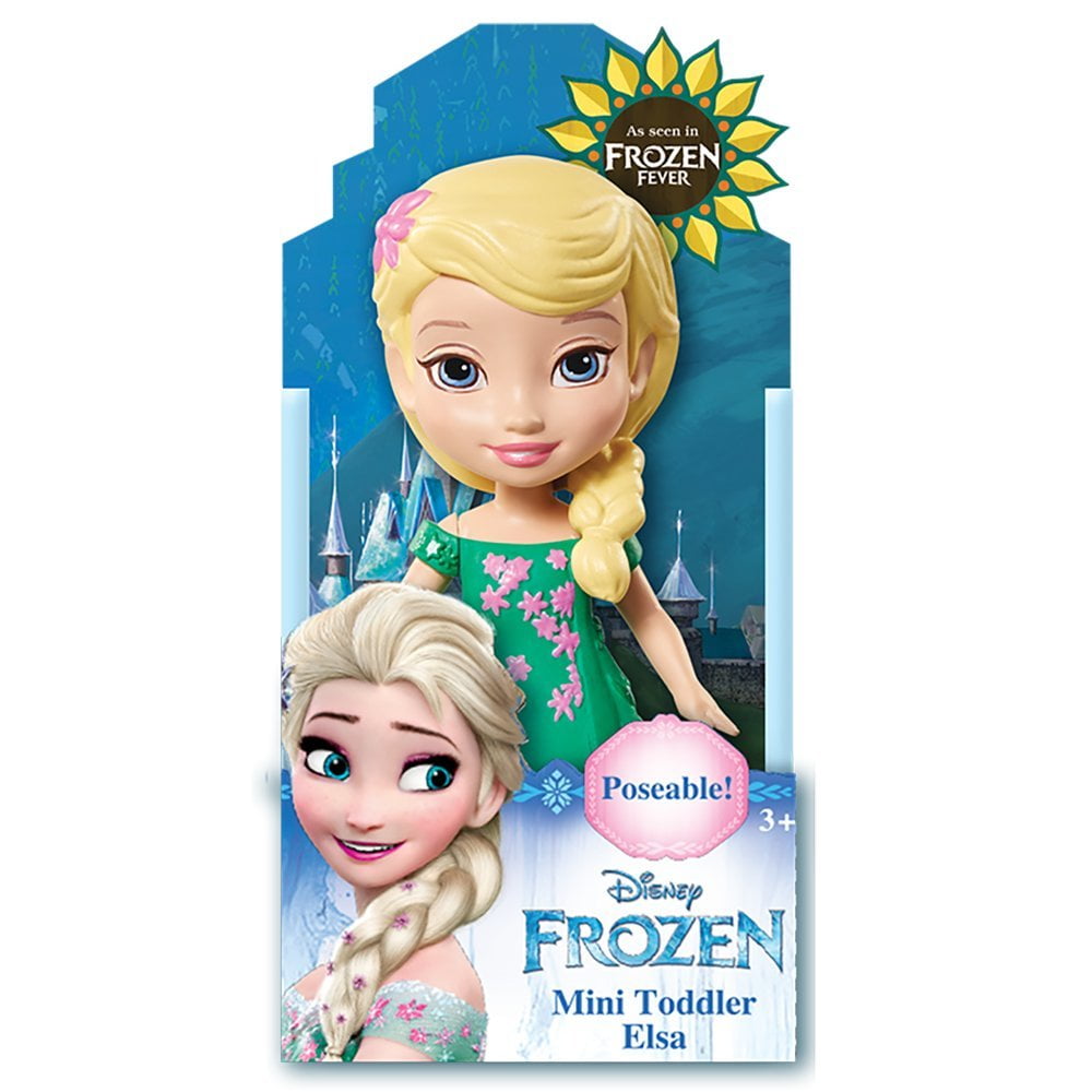 Disney Elsa Mini Doll - Poseable with Glitter Deco - Walmart.com