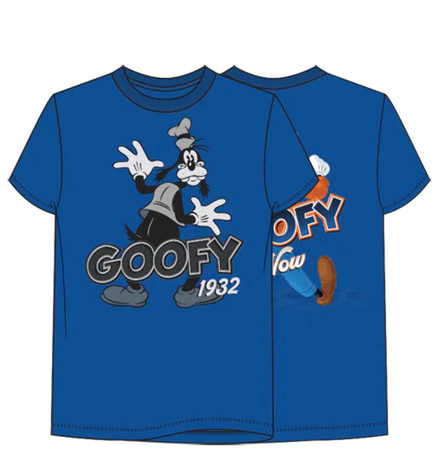 Disney Goofy Front and Back Unisex Adult Tee Shirt, XS-2X - Walmart.com