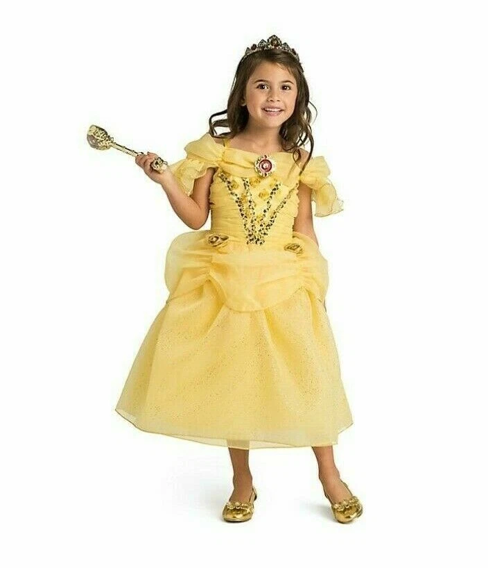 DISNEY AUTHENTIC~ Princess BELLE Gown Halloween Costume Size 3 Beauty ...