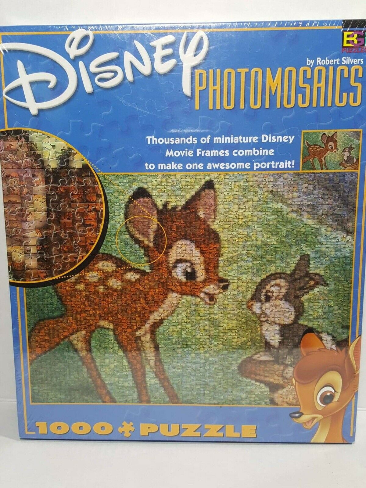 DISNEY BAMBI PHOTOMOSAICS Jigsaw Puzzle 1000 Piece Buffalo Games ...