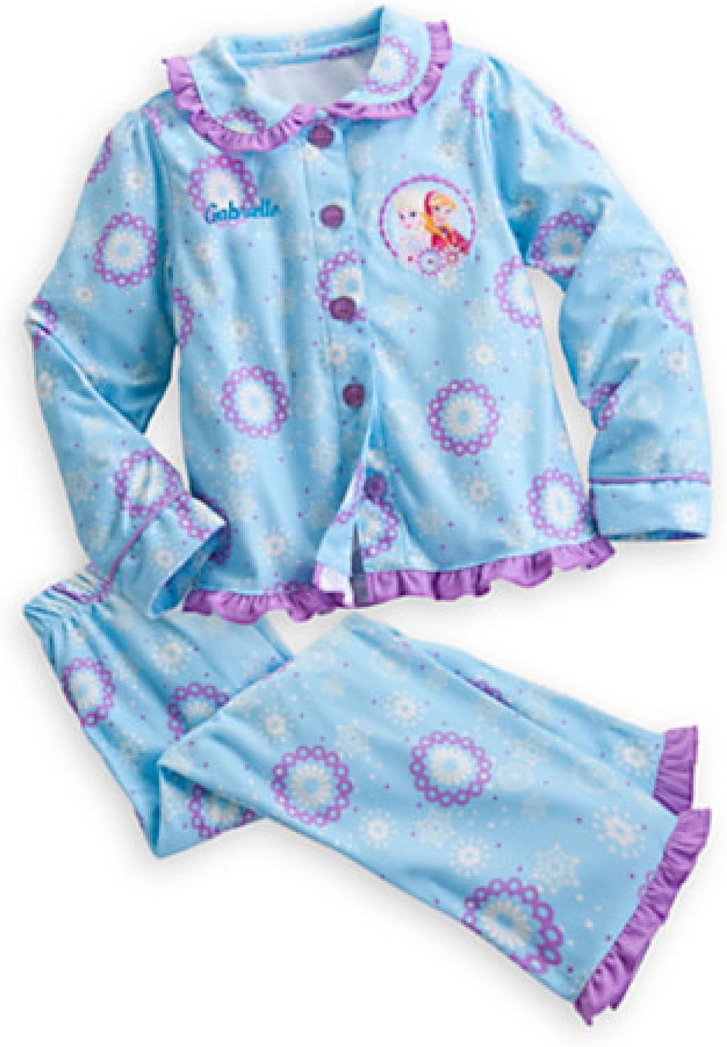 DISNEY FROZEN ANNA ELSA HOLIDAY PAJAMAS FROZEN SLEEP SET SIZE 9/10 ...