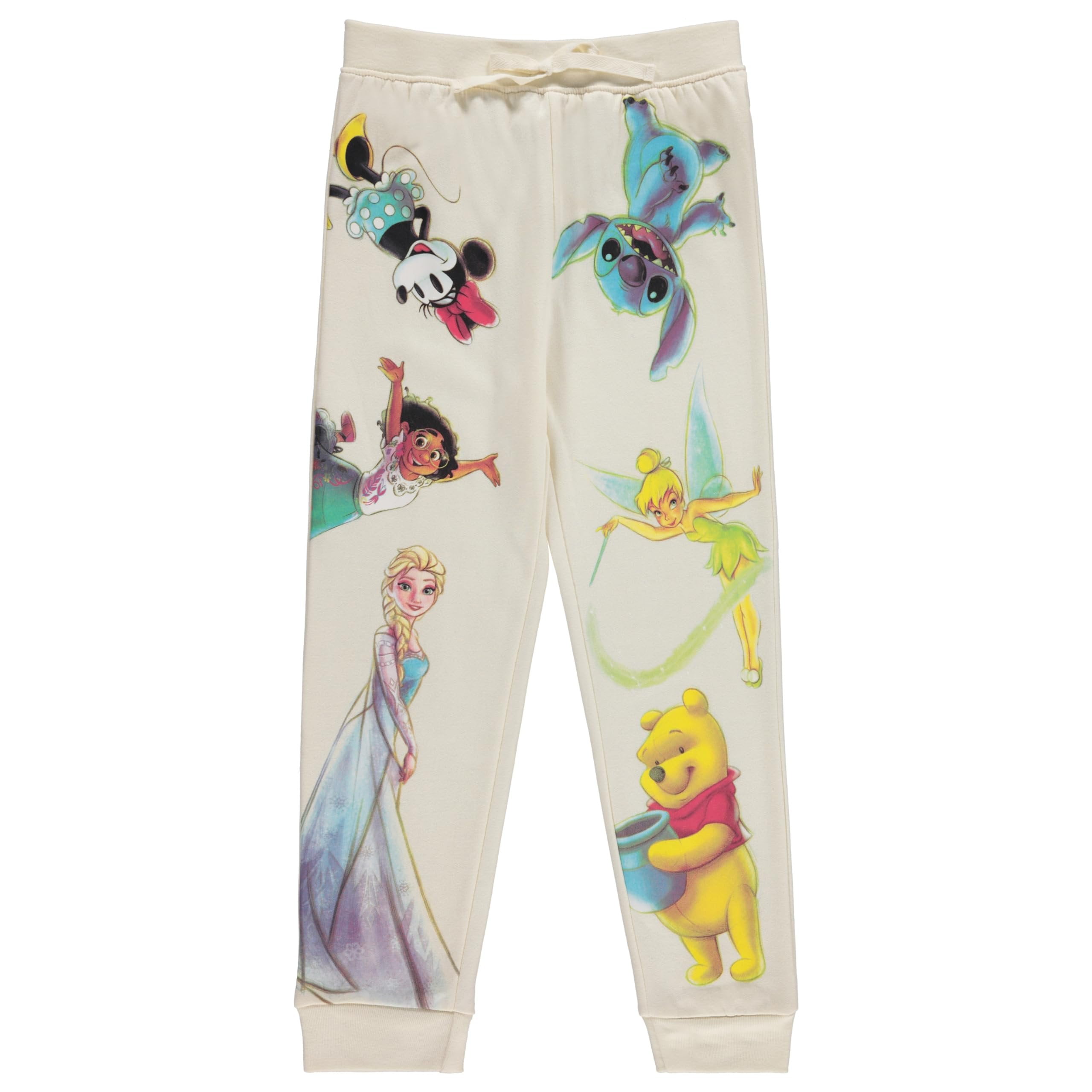 DISNEY Girls Jogger Sweatpants with Lilo and Stitch, Minnie Mouse ...