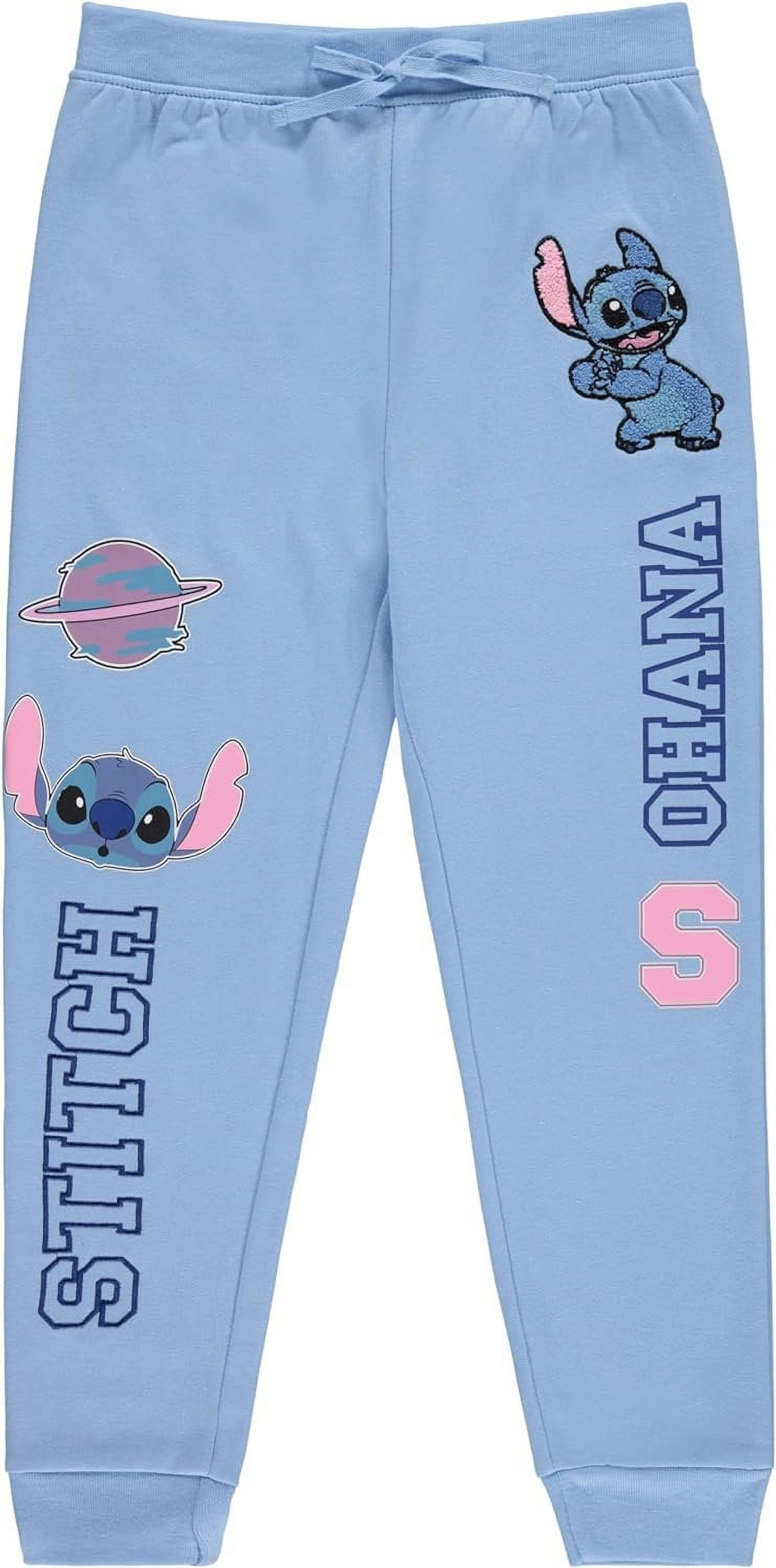 DISNEY Girls Lilo and Stitch Jogger Sweatpants with Minnie Mouse ...