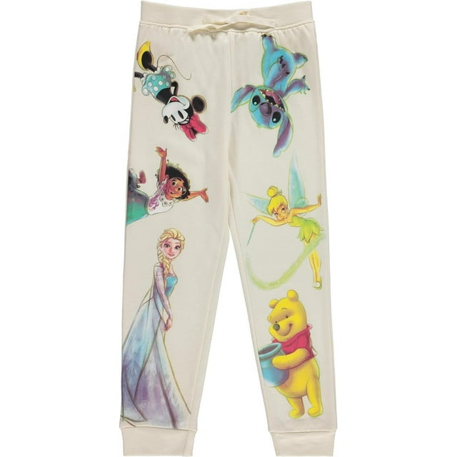 DISNEY Girls Lilo and Stitch Jogger Sweatpants with Minnie Mouse ...