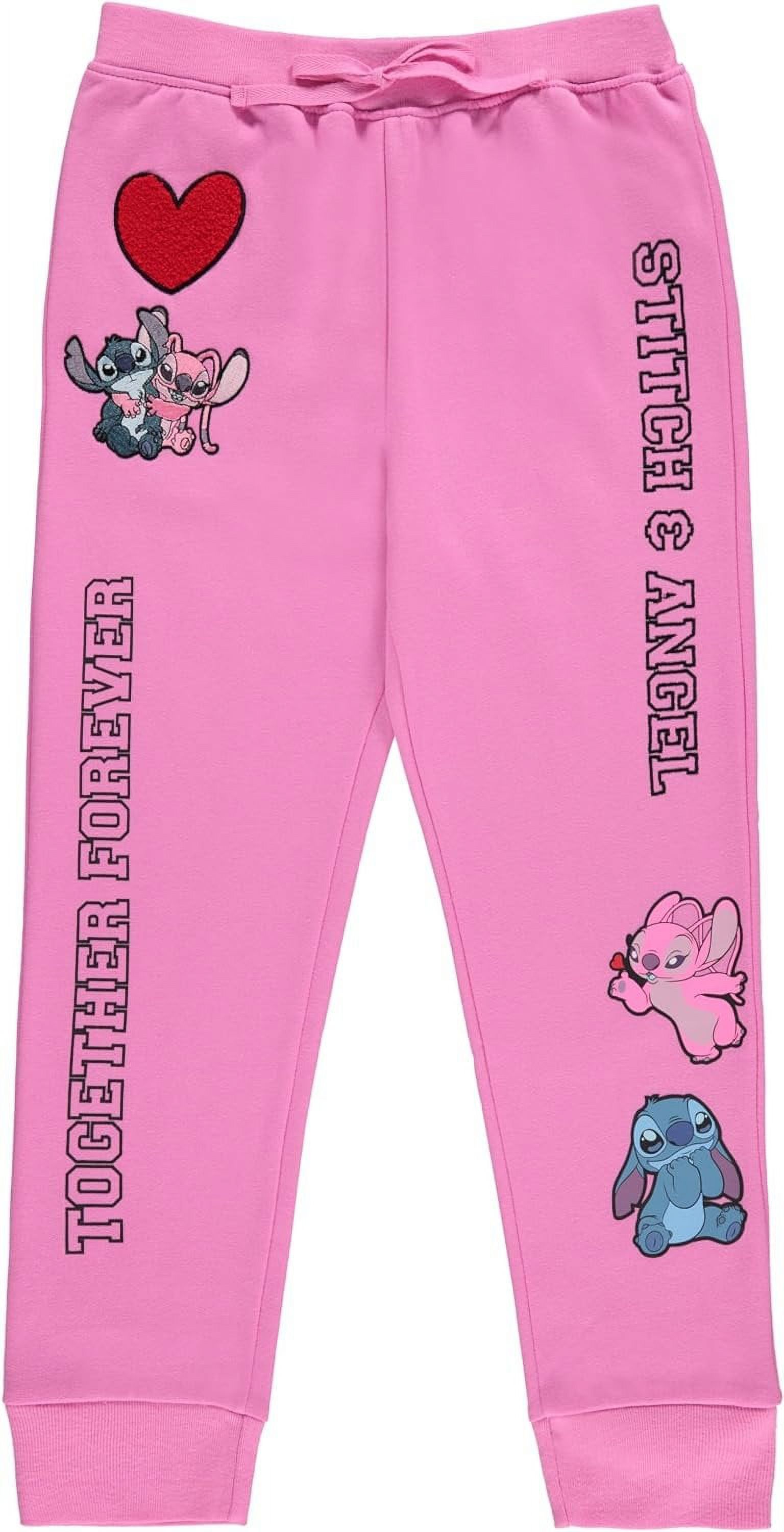 DISNEY Girls Lilo and Stitch Cargo Jogger Sweatpants-Stitch Cargo ...