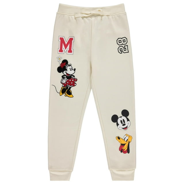 DISNEY Girls Lilo and Stitch Jogger Sweatpants with Minnie Mouse ...