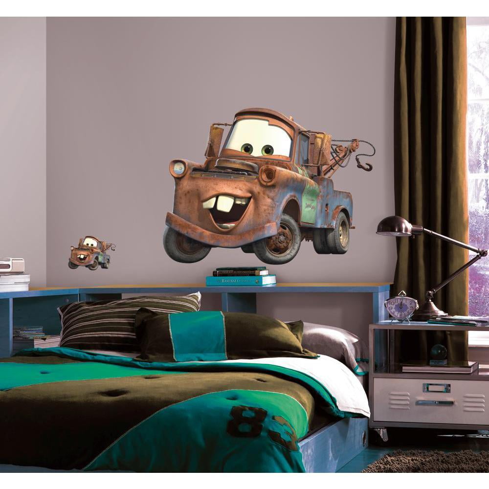 DISNEY MATER Giant Wall Decals Cars Tow Truck Stickers Movie Room Decor ...