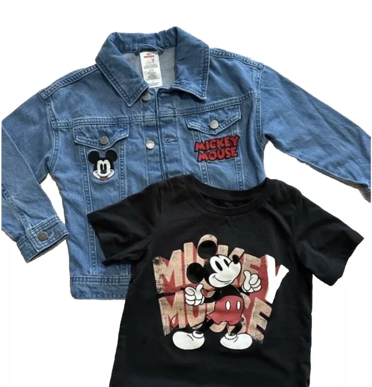 DISNEY-MICKEY MOUSE DENIM JACKET & T-SHIRT SET (Size 6) - Walmart.com