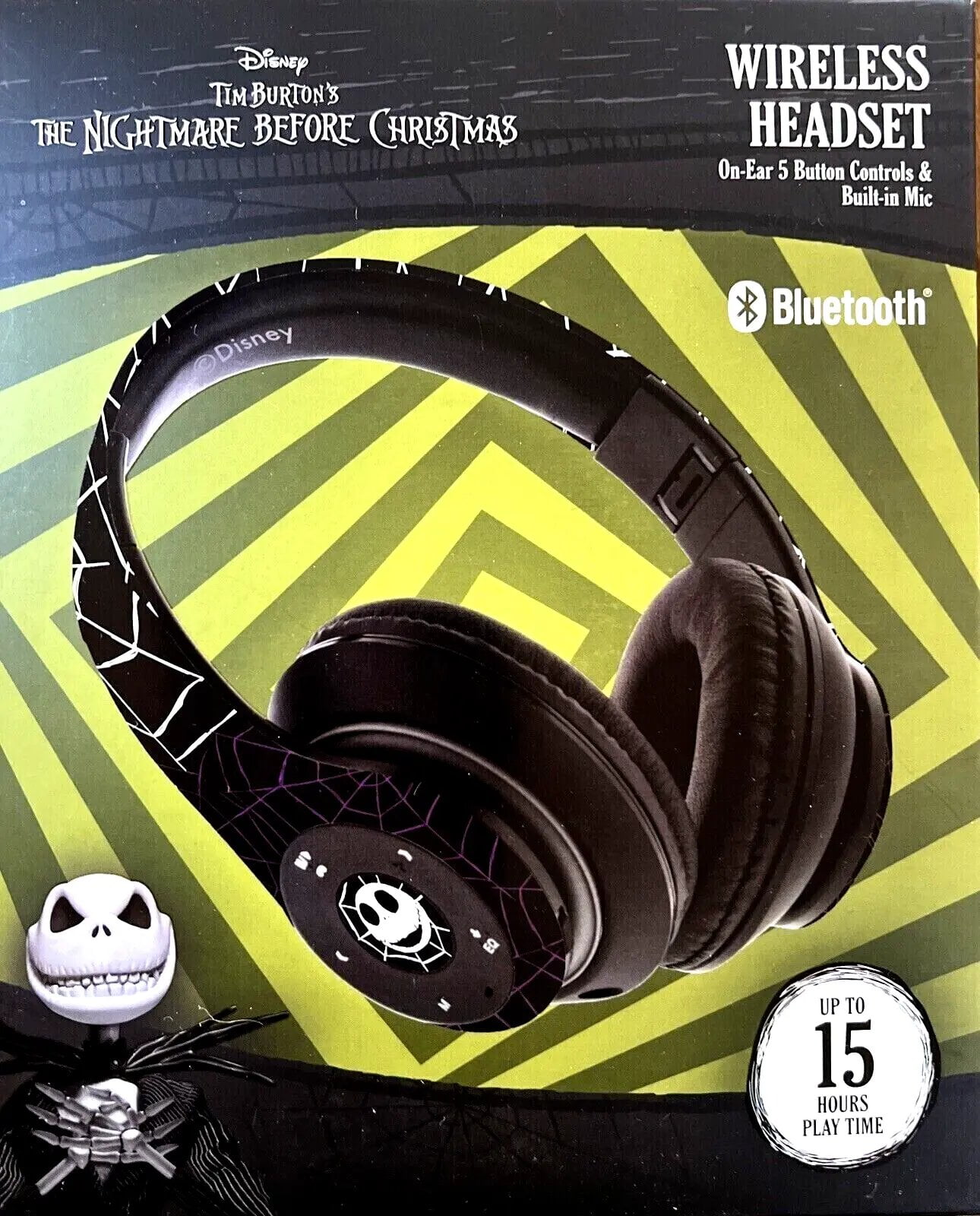 DISNEY Nightmare Before Christmas Bluetooth Wireless Headset Jack ...