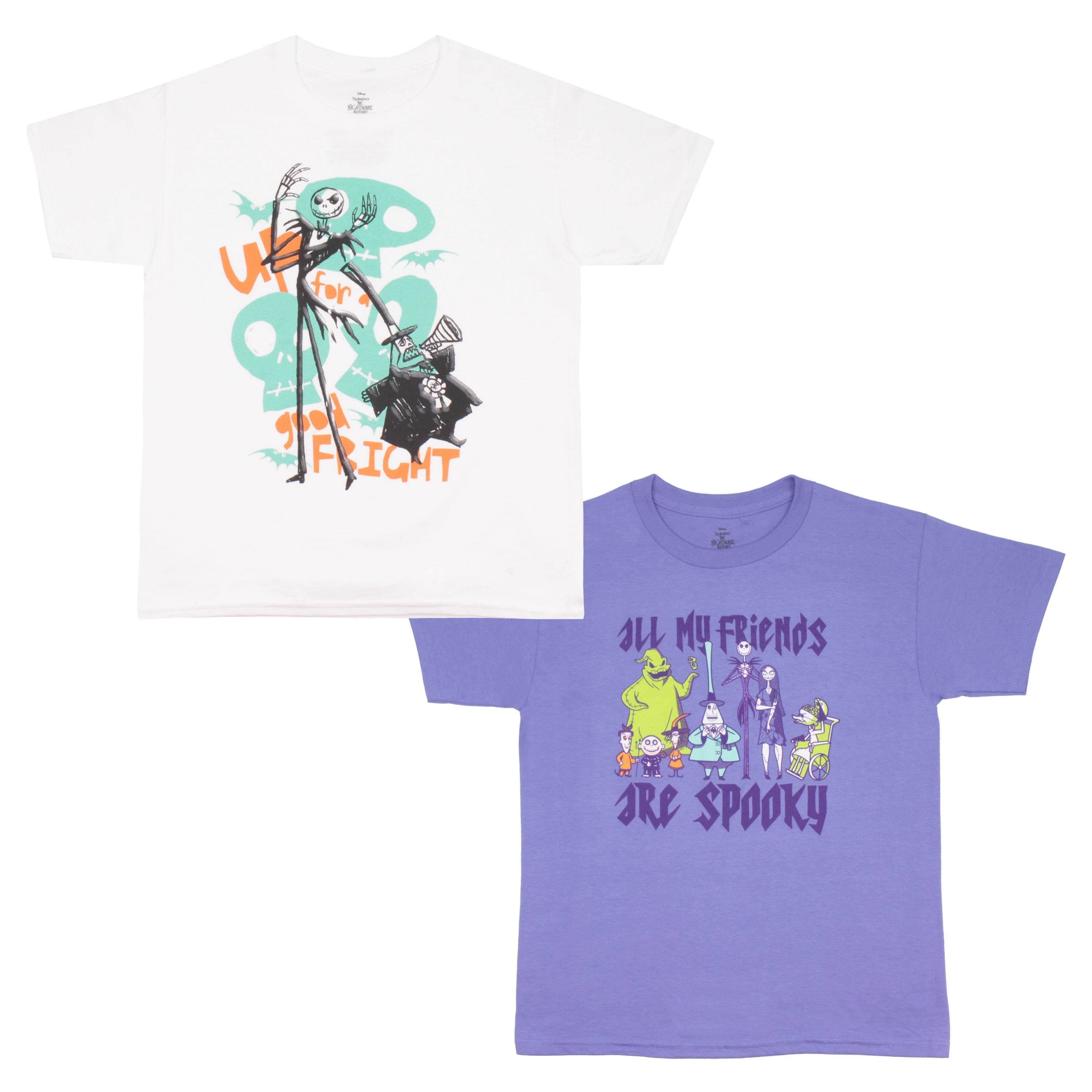 DISNEY Nightmare Before Christmas Boys Graphic Tees Short Sleeve T ...