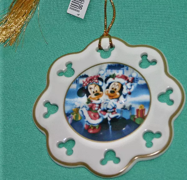 DISNEY PARK SANTA MICKEY MINNIE MOUSE 2009 HAPPY HOLIDAYS CHRISTMAS ...