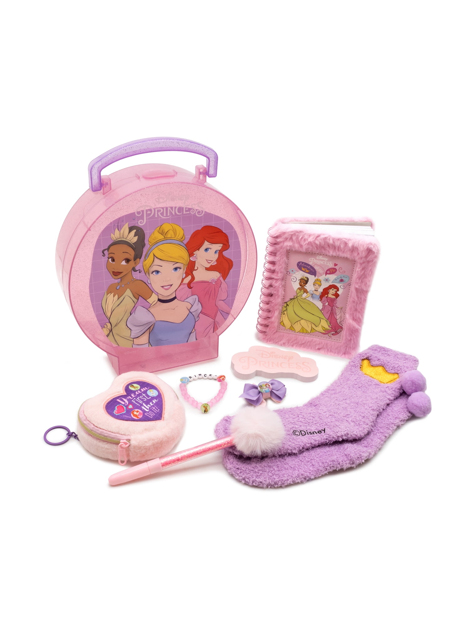 Disney Princess Children's Pink Stationary & Wearable 7-Piece Set ...