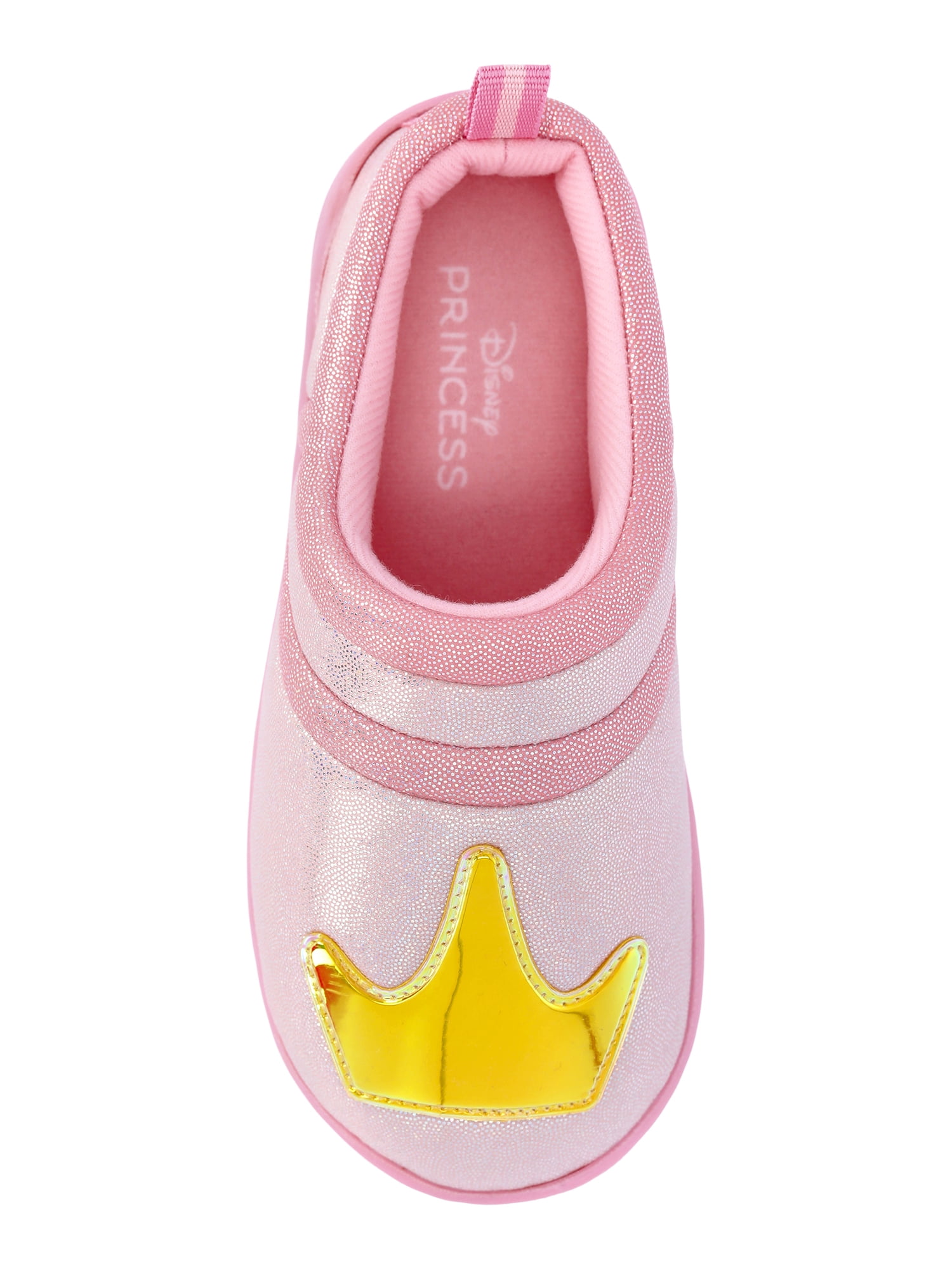 Disney Princess Toddler Girls' Shimmering Crown Slippers - Walmart.com