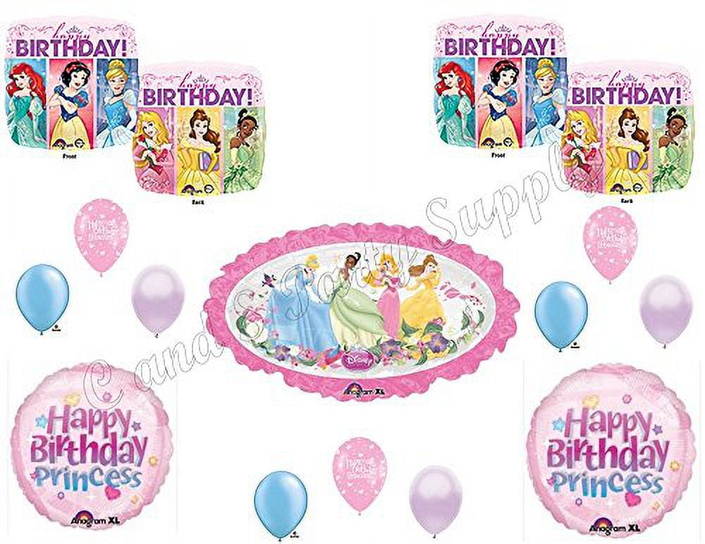 DISNEY PRINCESSES Oval Birthday Party Balloons Decoration Supplies ...