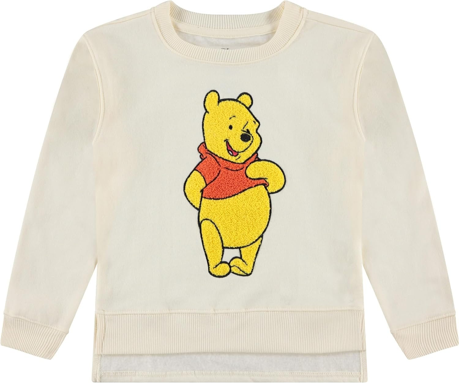 DISNEY Winnie the Pooh Girls Pullover Sweatshirt with Chenille Patch - Big Girls Sizes 7-16 ...