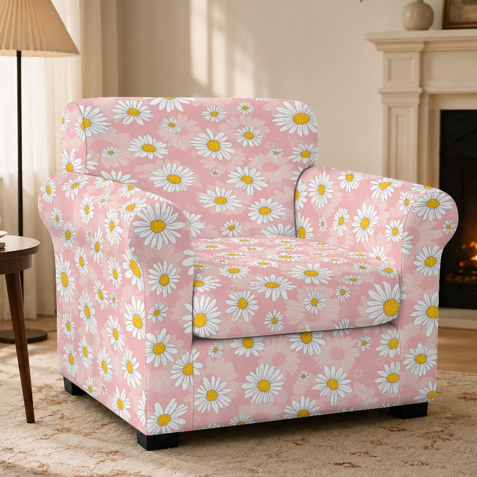 DISNIMO 2 Piece Stretch Sofa Couch Covers Washable Armchair Slipcover ...