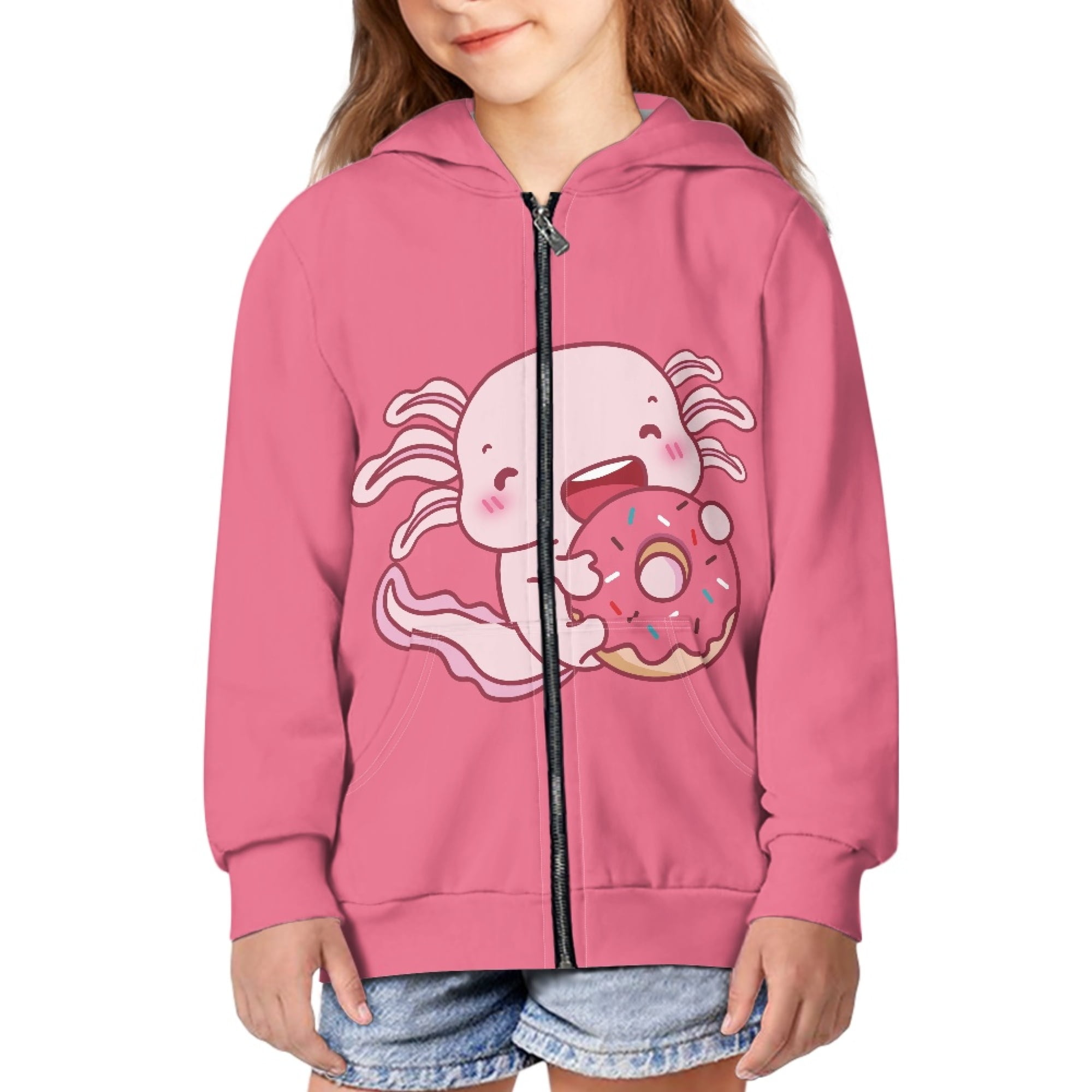 DISNIMO Axolotl Hoodie Girls Doughnut Hoodies for Kids 8-10 Hoodie ...