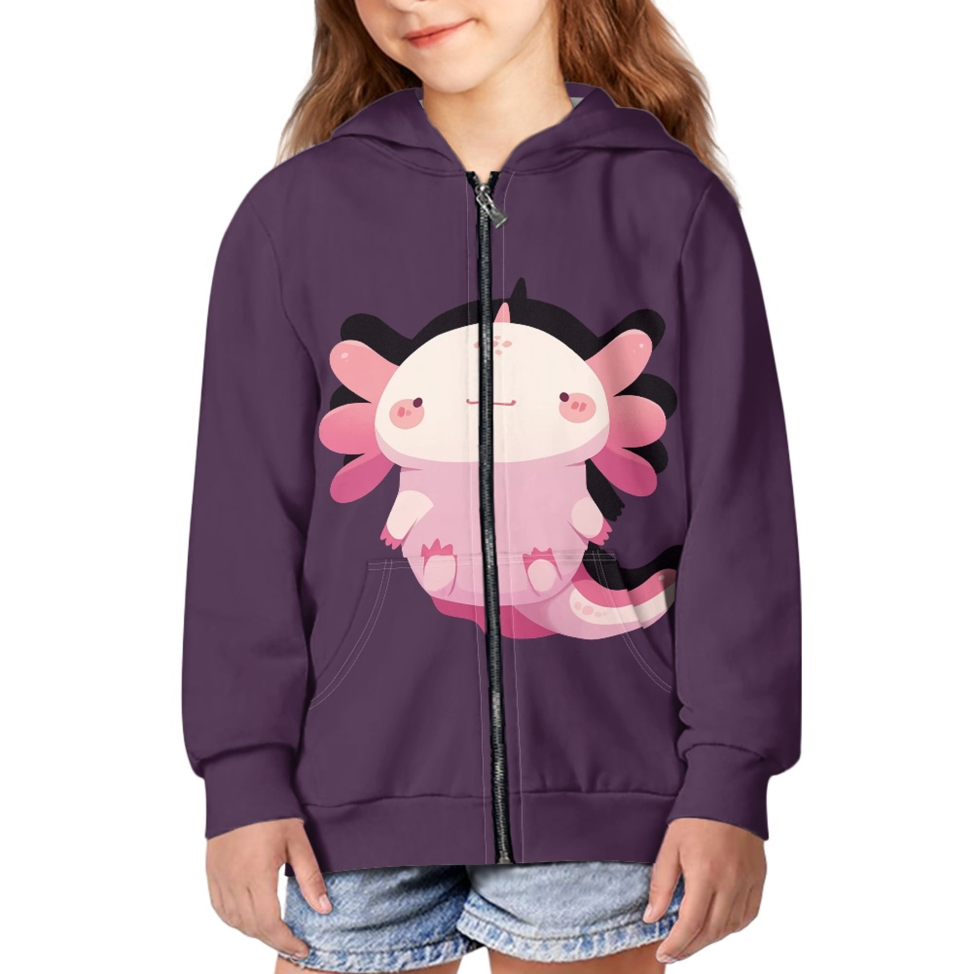 DISNIMO Axolotl Hoodie for Girls Purple Hoodies for Kids 11-13 Girls ...