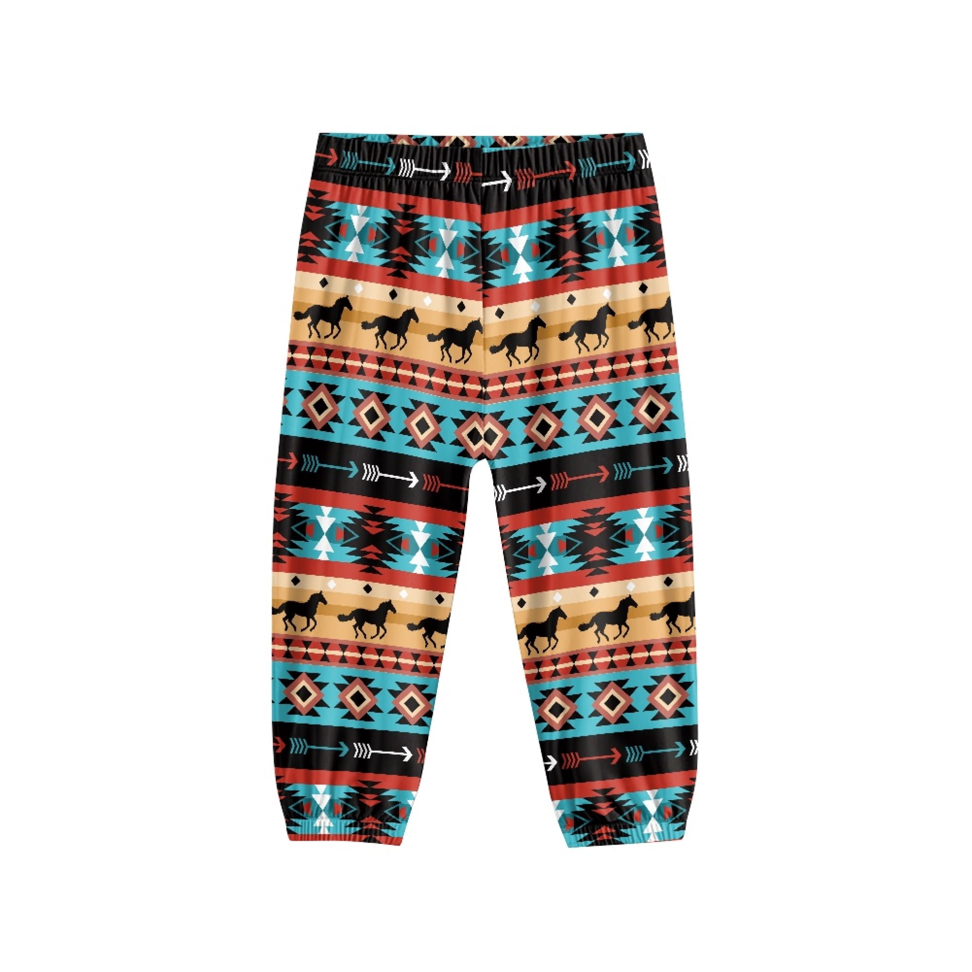 DISNIMO Aztec Horse Harem Pants for Girls Bloomer Harem Pants Elastic ...
