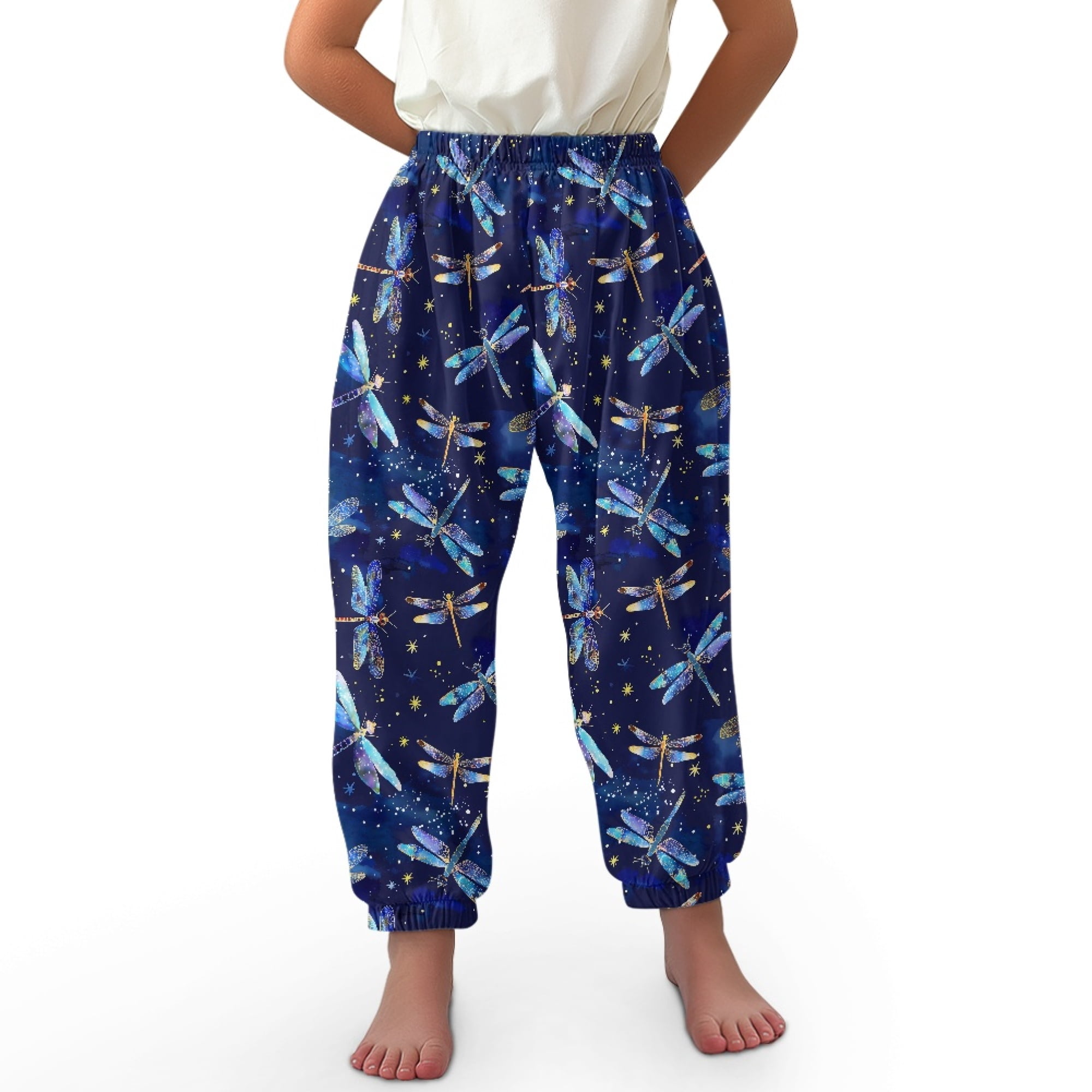 DISNIMO Blue Dragonfly Bloomer Harem Pants for Kids Harem Bloomers for ...