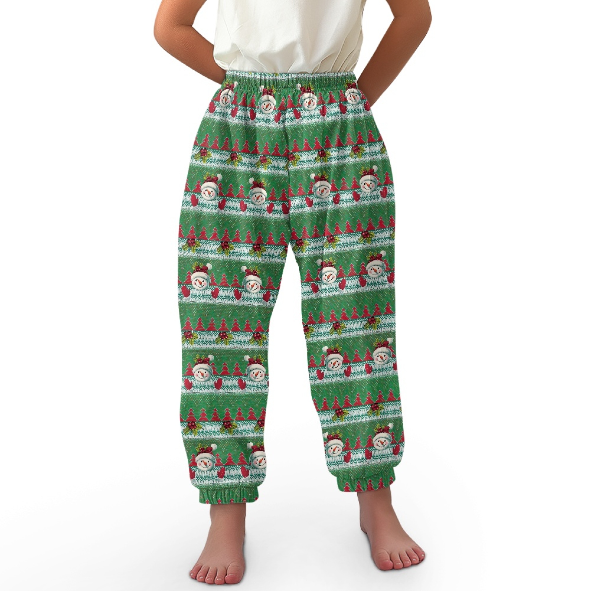 DISNIMO Christmas Snowman Bloomer Harem Pants for Kids Harem Bloomers ...