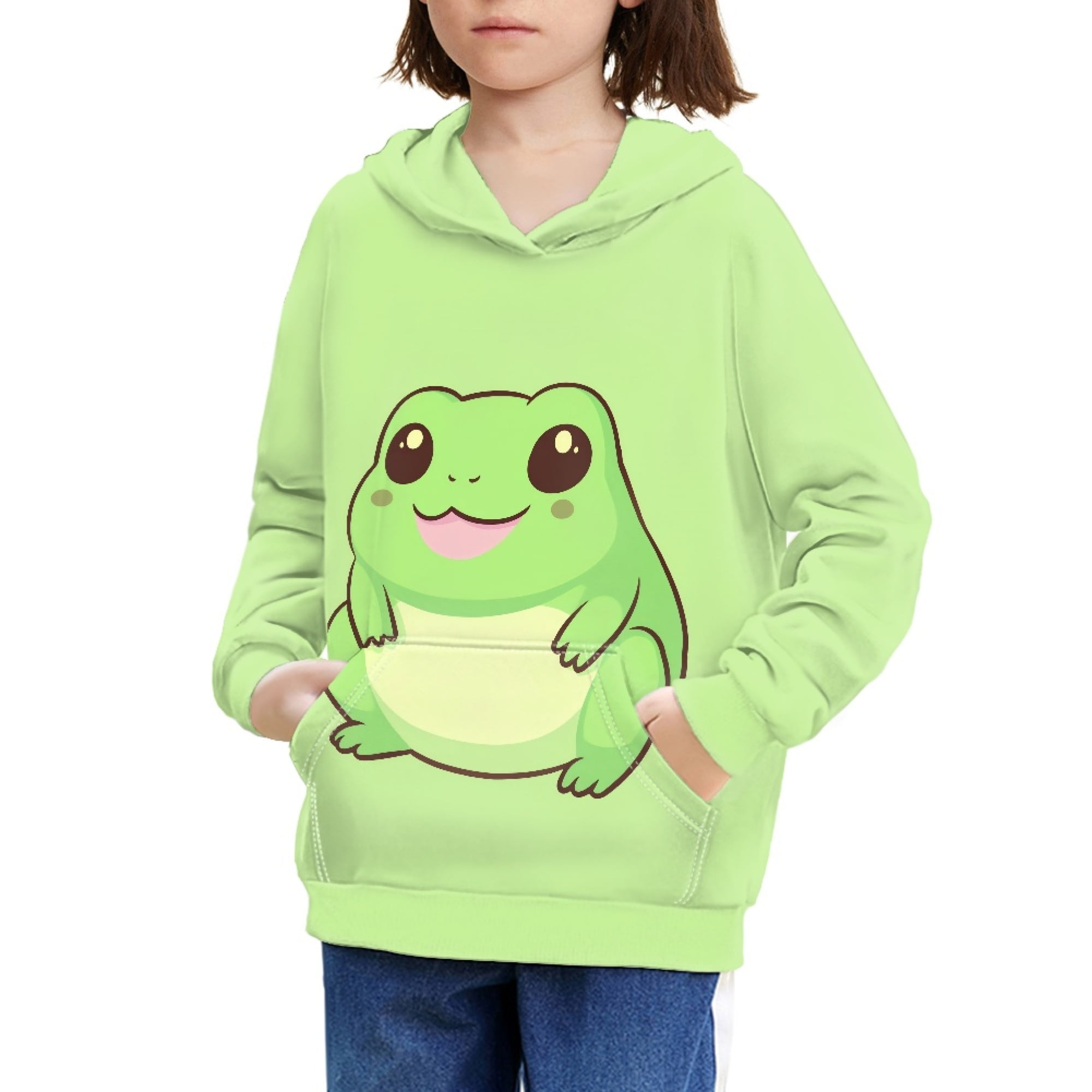 DISNIMO Cute Frog Hoodies for Girls Size 14-16 Long Sleeve Pullover ...
