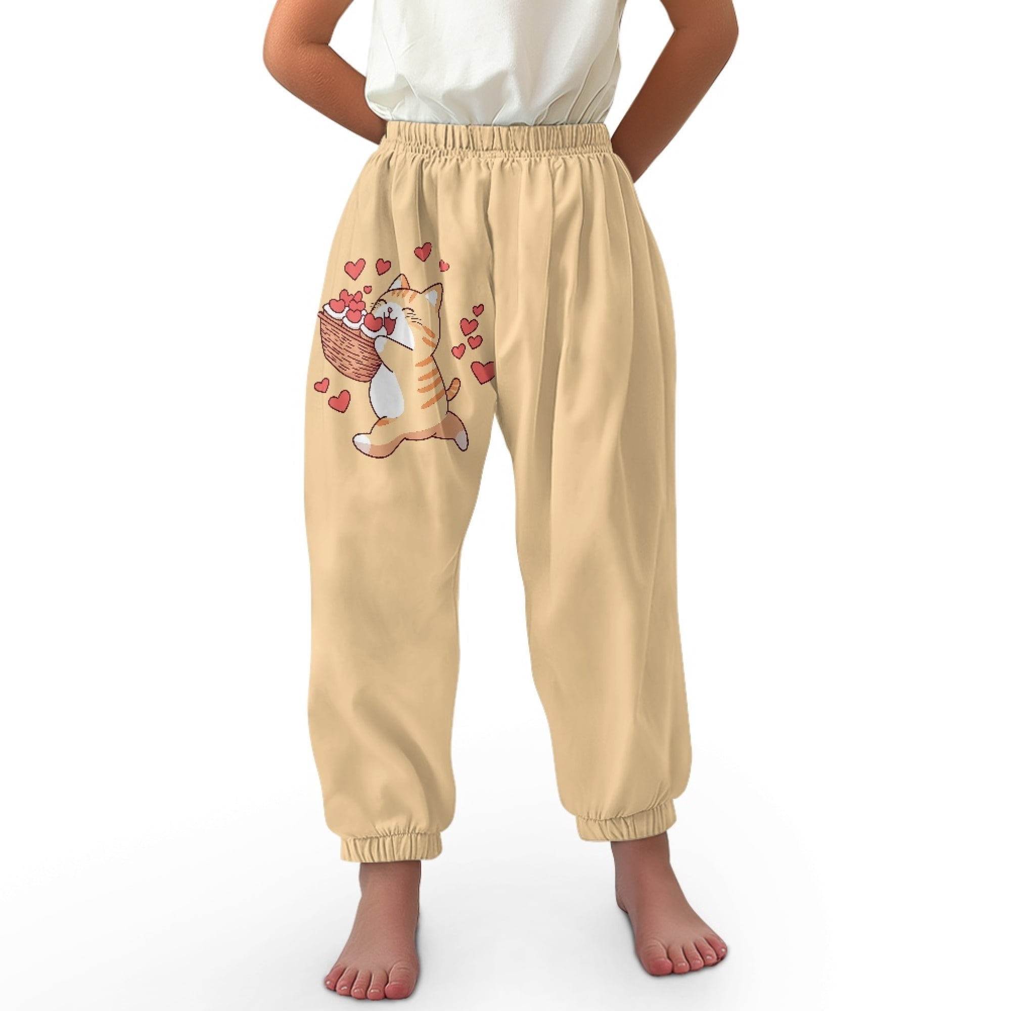DISNIMO Heart Cat Harem Bloomers for Girls Harem Pants for Kids Bloomer ...