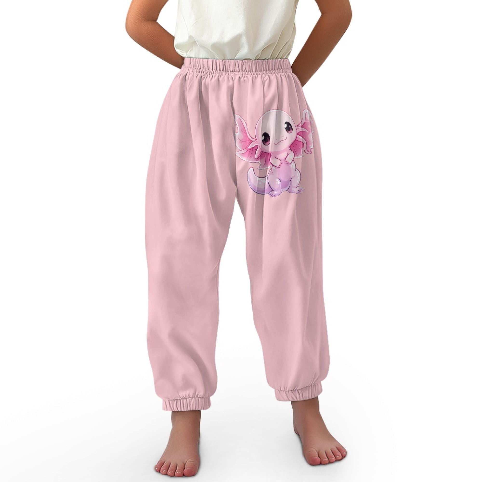 DISNIMO Pink Axolotl Bloomer Harem Pants for Girls Bloomers Long Pants ...