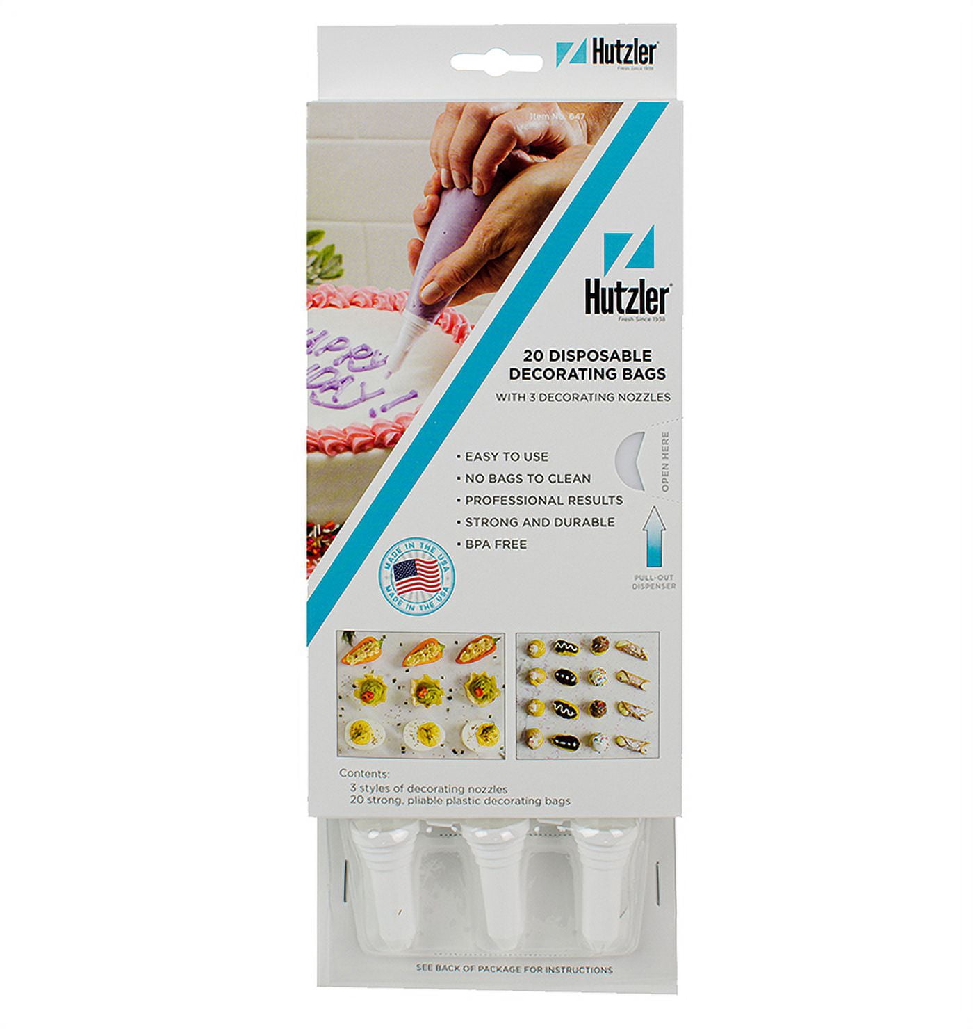 DISP. ICING BAGS W/TIPS - Walmart.com