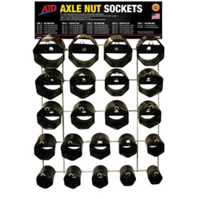 ATD Tools ATD-11293 22 Piece Square Wrench Axle Nut Socket Set ...