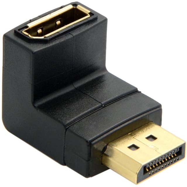 DISPLAYPORT MALE FEMALE - DISPLAYPORT MALE-FEMALE 90 DEG - Walmart.com