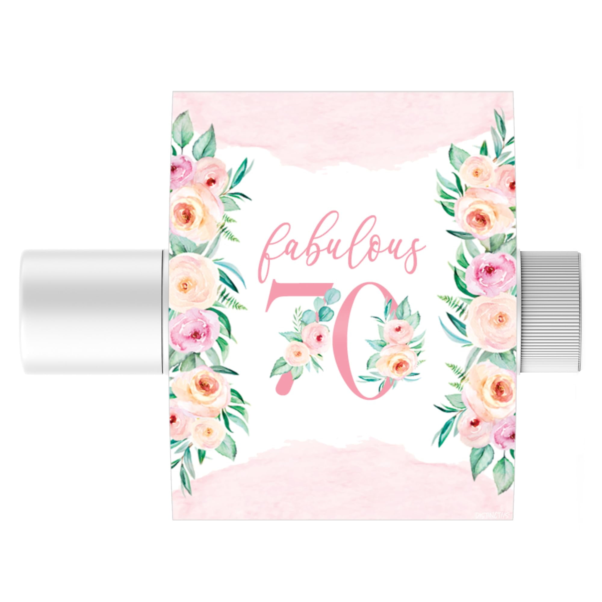 DISTINCTIVS Pink Floral 70th Birthday Party BSL1 Favor Lip Balm Labels ...